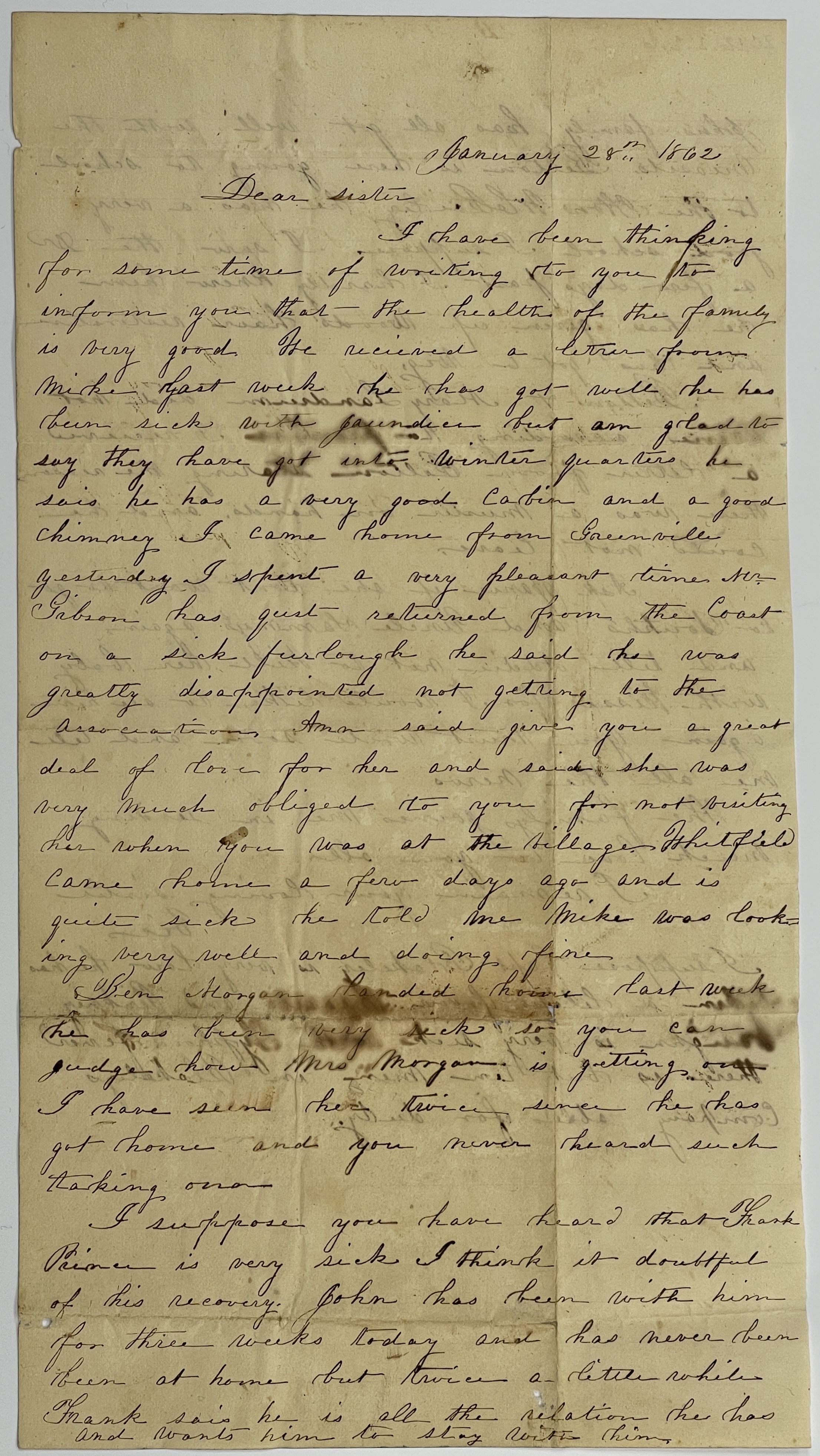 Letter from Victoria Elizabeth Cunningham to Margaret Cunningham ...